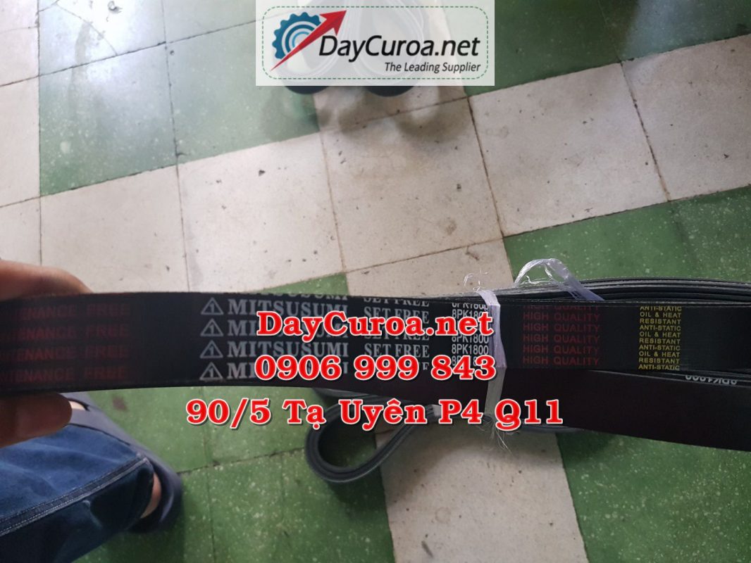 Dây curoa Mitsusumi Sanlux 8PK1800 - Gọi 0906999843